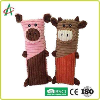 China 2 Pack Chew Proof Squeaky Dog Toy H11 inch Durable Soft Plush for sale