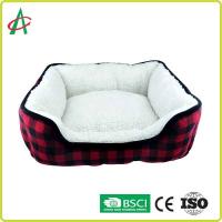 China Rectangle Fluffy Dog Blanket , CPSC Soft Pet Bed With Anti Slip Bottom for sale