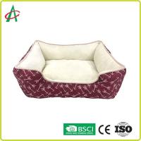 China Rectangle Fluffy Dog Blanket , CPSC Soft Pet Bed With Anti Slip Bottom for sale