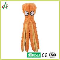 China 32cm*8cm Indestructible Pet Plush Toy Chew Proof Embroidered Eyes for sale
