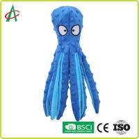 China 32cm*8cm Indestructible Pet Plush Toy Chew Proof Embroidered Eyes for sale