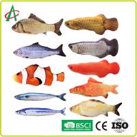 China Simulate ISO9001 Pet Plush Toy , Fish Chew Toy 30X13X5cm for sale
