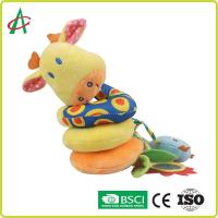 China Soft boa Spiral Pram Toy 68cm*35cm With Plush Duck And Mirror for sale