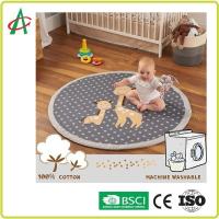 China Non Slip EN71 Washable Baby Play Mat Super Soft Textured Fabrics for sale