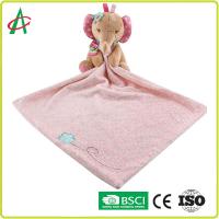 China SNAS Newborn Comforter Toy Soft Boa Plush Fabric 29.5X15cm for sale