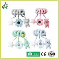 China Newborn 20cm Spiral Pram Toy With Rattle And BB Squeaky for sale