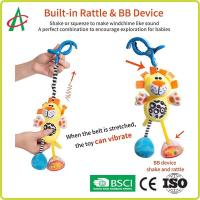China BSCI Pram Rattle Toy For Baby 27cmx12cm 3-24 month years old for sale