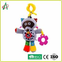 China Lion 15cm Baby Plush Rattle With Chewing Teethers for sale
