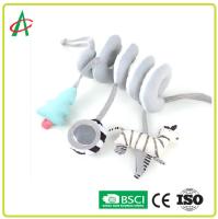 China Bright Color CE / BSCI Spiral Pram Stuffed Animal Toy For Baby for sale