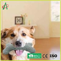 China ISO9001 Pet Plush Toy Bone Shaped 15cm*5.5cm With Squeaker for sale
