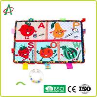 China BSCI 29.7x21cm Baby Comforter Toy ultra soft plush Fruit And Animal Printing for sale
