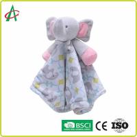 China Soft Newborn Baby Teddy Blanket Comforter Elephant Comfort Blanket for sale