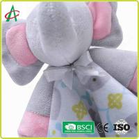 China Soft Newborn Baby Teddy Blanket Comforter Elephant Comfort Blanket for sale