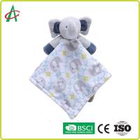 China Soft Newborn Baby Teddy Blanket Comforter Elephant Comfort Blanket for sale