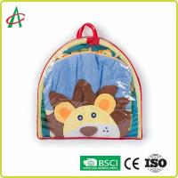 China Washable Round Lions Plush Baby Mat Newborn Tummy Time Gym Mat for sale