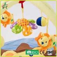 China Washable Round Lions Plush Baby Mat Newborn Tummy Time Gym Mat for sale