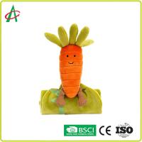 China Male And Female Baby Carrot Comfort Blanket Plush Soft Saliva Towel Toy for sale