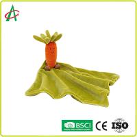 China Male And Female Baby Carrot Comfort Blanket Plush Soft Saliva Towel Toy for sale