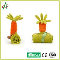 China Male And Female Baby Carrot Comfort Blanket Plush Soft Saliva Towel Toy for sale