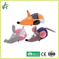 China Indestructible Cat And Dog Squeaky Soft Toys Mouse Shaped Plush Toy for sale