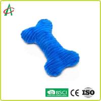 China Custom Durable Coloful Bone Plush Dog Toys With Squeakers for sale