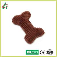 China Custom Durable Coloful Bone Plush Dog Toys With Squeakers for sale