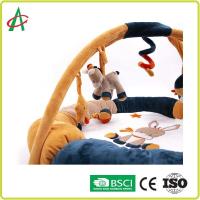China AZO Free bOA fabric Baby Gym Play Mat With Mini Plush Animal Toys for sale