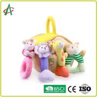 China ASTM Huggable Plush Rattle Toys With PP Cotton Filled for sale
