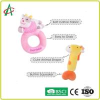 China ASTM Huggable Plush Rattle Toys With PP Cotton Filled for sale