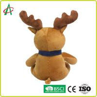 China CPSC 20cm High Red Nose Reindeer Stuffed Animal With T Shirt And Scarf for sale