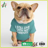 China ODM Full Handcraft Sewing Cotton Pet T Shirt With Printed Names for sale