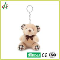 China PP Cotton Filled Mini Stuffed Bear Keychain BSCI Certificated for sale