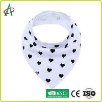 China Non Allergic Printing 100 Organic Cotton Bibs For Teething Babies for sale