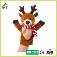 China BSCI Full Handcraft Sewing Plush Hand Puppets For Christmas for sale