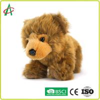 China No Phthalates Cute Style Realistic Brown Baby Grizzly Bear Stuffed Toy for sale
