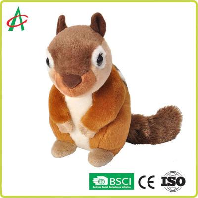 China AZO Free Washable 8'' Chipmunk Plush Toy For Kids And Adults for sale