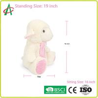 China No Irritation 20cm PP Cotton PV Velvet Sheep Plush Toy for sale