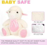 China No Irritation 20cm PP Cotton PV Velvet Sheep Plush Toy for sale