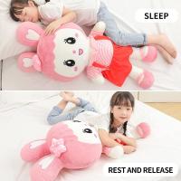 China ISO9001 ASTM 40'' Nontoxic Cute Rabbit Plush Pillow for sale