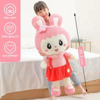 China ISO9001 ASTM 40'' Nontoxic Cute Rabbit Plush Pillow for sale