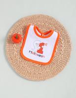 China High Hygroscopic Property Halloween 100 Cotton Newborn Baby Bibs for sale