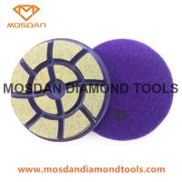 China 4 Inch spiral Ceramic Bonded Transitional Polishing Pads Pucks for sale