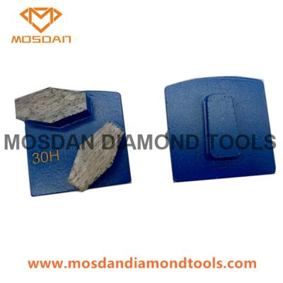 China Double Hexagon Metal Diamond Tools with Redi Lock for Concrete Grinding for sale