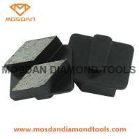 China Husky Redi Lock Two Rhombus Diamonds Concrete Grinding Head Plate for sale