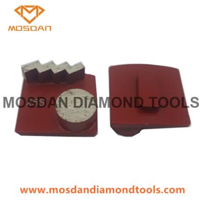 China Redi Lock Single Zigzag Button Diamond Tools for Concrete Grinding for sale