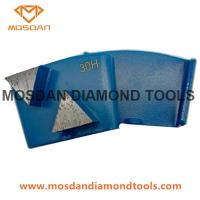 China HTC Double Triangle Segment Grinding Diamond Pucks for Concrete for sale