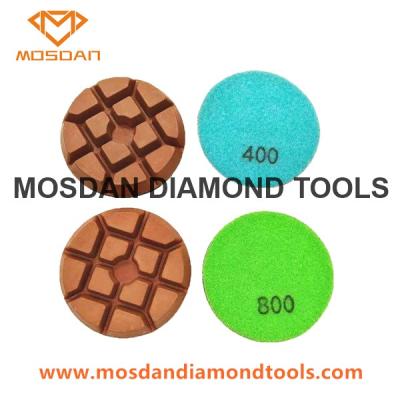 China 3 Inch Diamond Wet and Dry Use Floor Concrete Resin Polishing Pads for sale