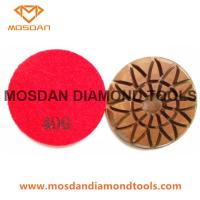 China 3 Inch and 4 Inch Colorful Sunflower Floor Resin Bond Polishing Pads  for sale