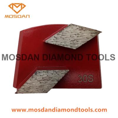 China Lavina Fast Change Two Rhombus Segments Grinding Disc for Floor Prep for sale
