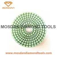 China Premium Spiral Flexible Wet Polishing Pads Disc for Concrete Terrazzo for sale